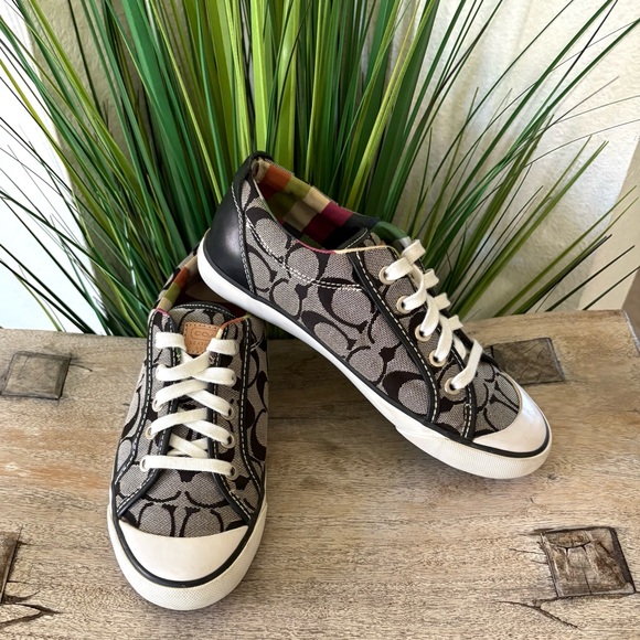 Coach | Shoes | Coach Barrett Signature Sneakers | Poshmark